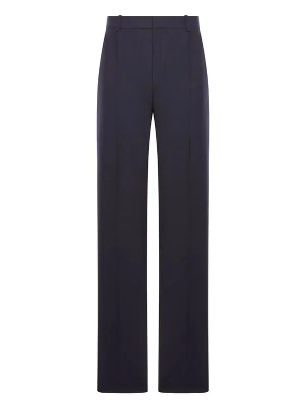 Saint Laurent High-waisted Wool Tailored Pants - Blue