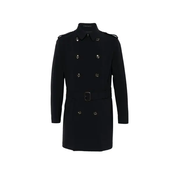 MONTECORE Double Breasted Belted Trench Coat