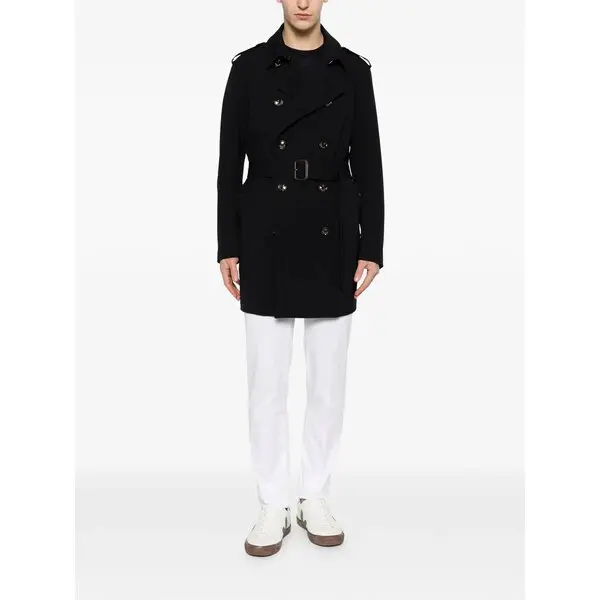 MONTECORE Double Breasted Belted Trench Coat