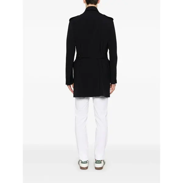 MONTECORE Double Breasted Belted Trench Coat