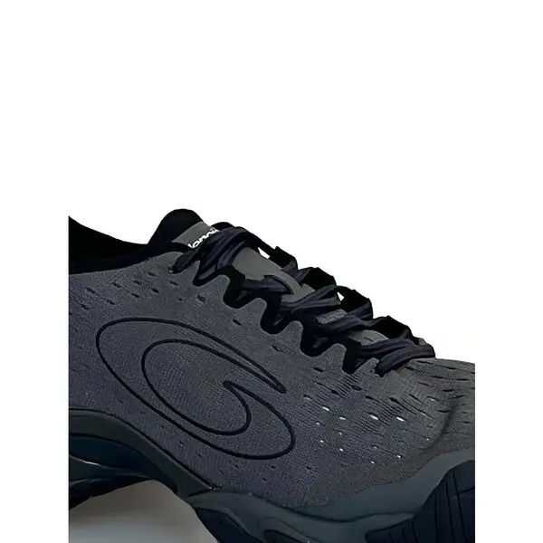Balenciaga Grey Polyester Rubber Sole Sneakers - Gray