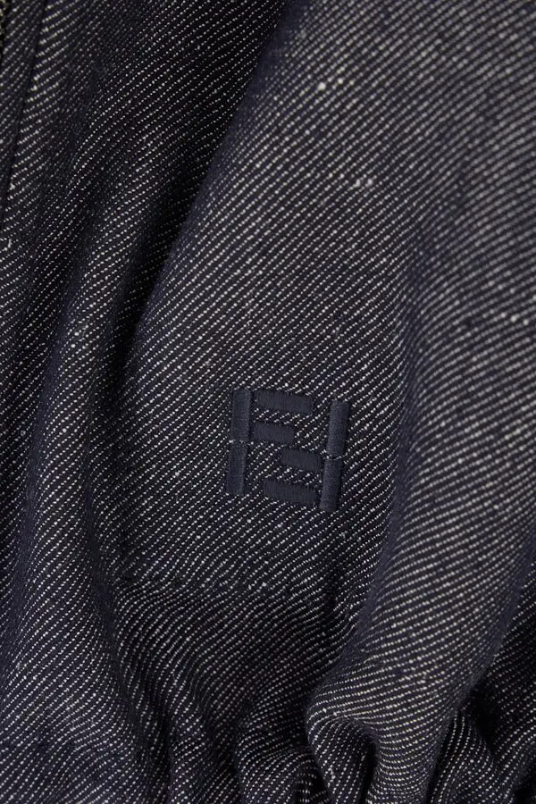 Fendi Zip-up Jacket With Drawstring Hem - Multicolor