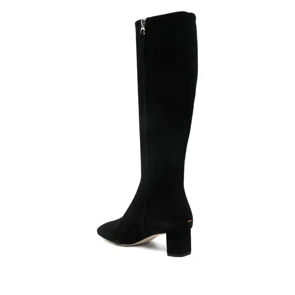AeydĒ Suede Knee-high Boots With Block Heel