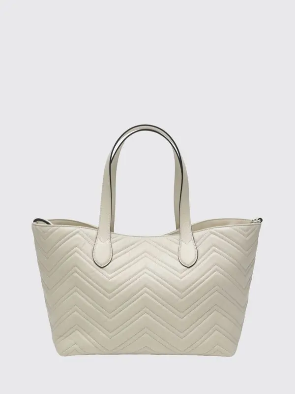 Gucci Quilted Calf Leather Shoulder Bag - Cream