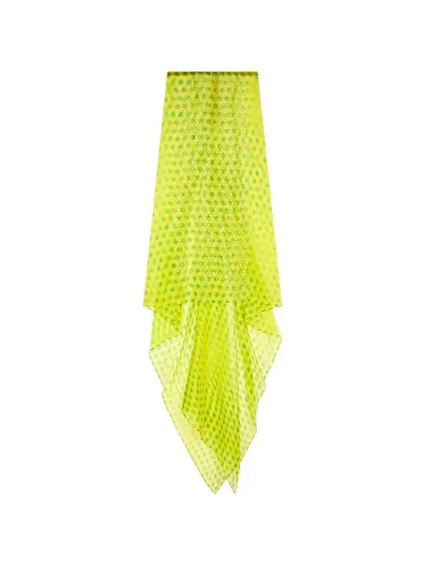 Dries Van Noten Long Silk Skirt With Decorative Pattern - Multicolor