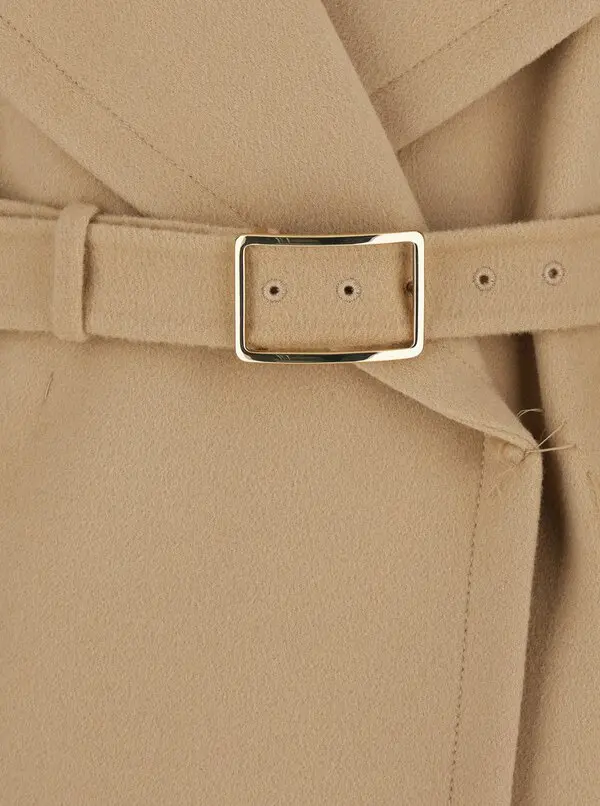 Sportmax Coat With Belt - Multicolor