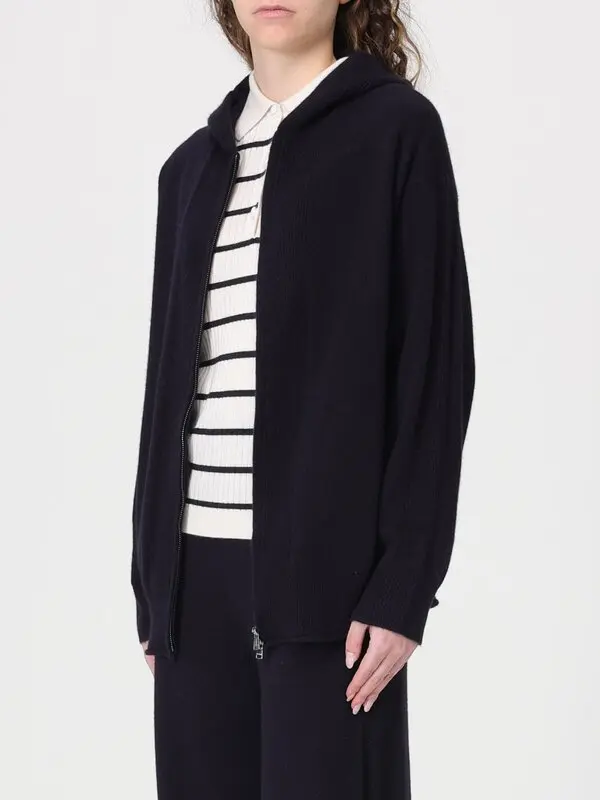 Max Mara Cashmere Zip-up Hoodie - Blue