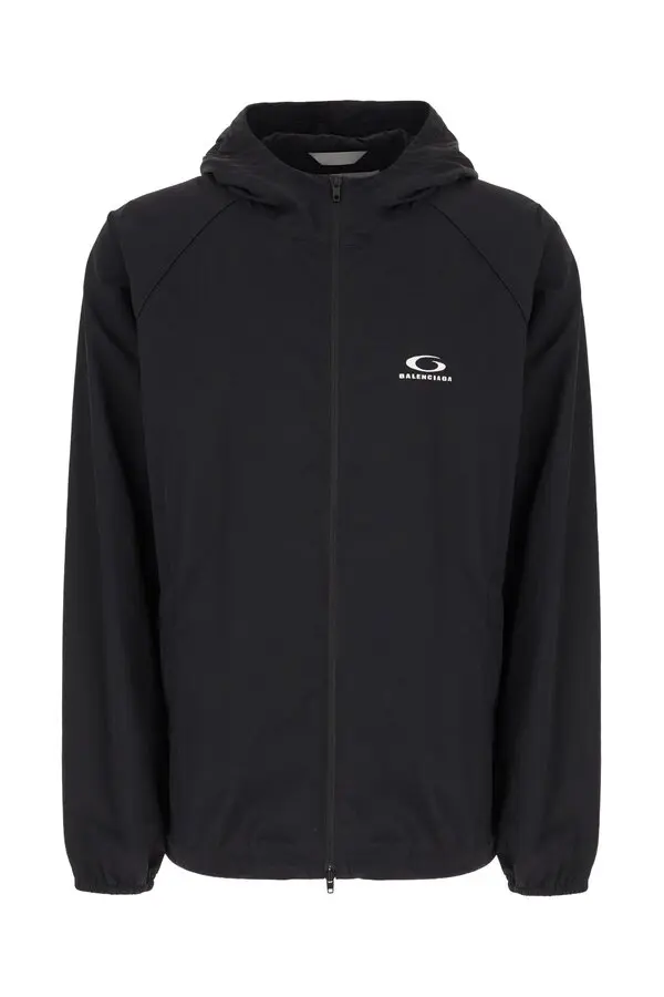 Balenciaga Zip Up Hooded Jacket