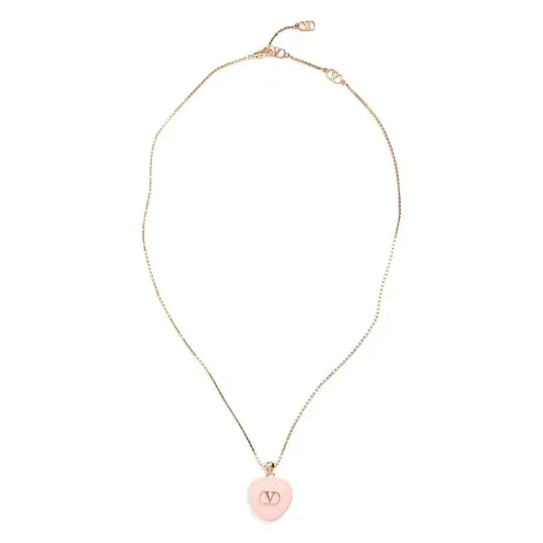 Valentino Garavani Heart Charm Necklace - Gold