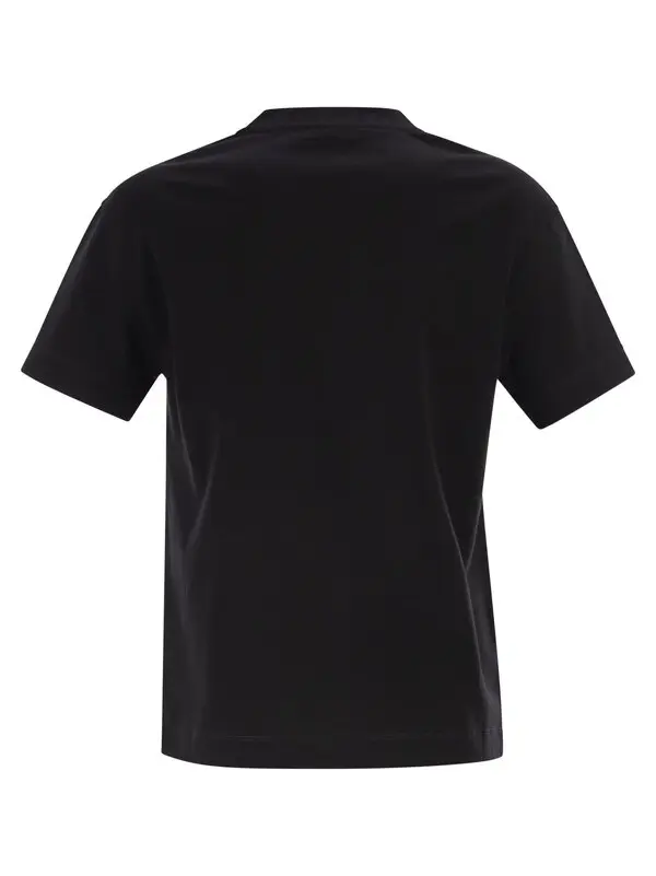 Brunello Cucinelli Cotton Jersey T-shirt With Embellished Pocket - Black