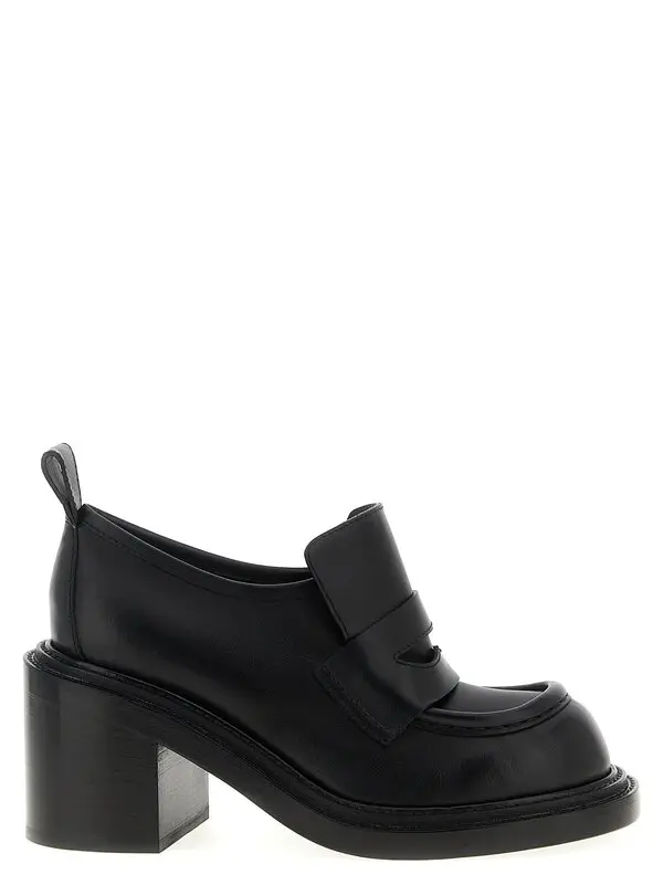 Moschino Leather Loafers - Black
