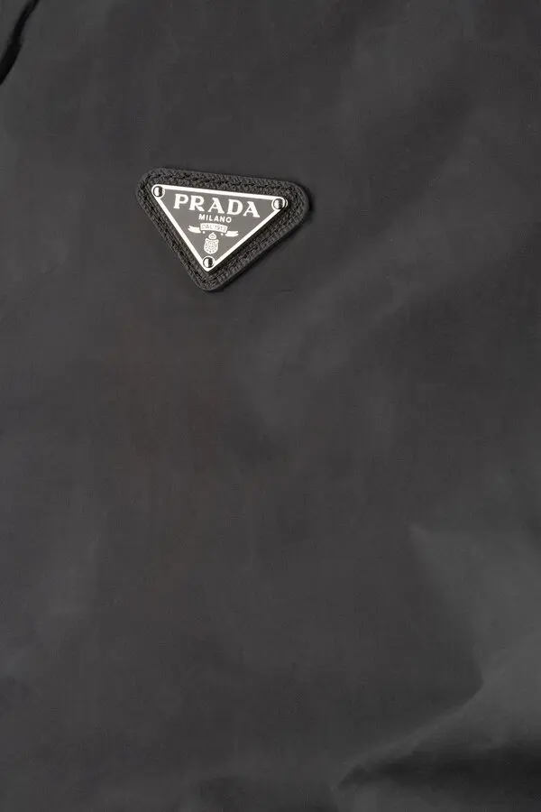 Prada Zip-up Jacket With Stand Collar - Multicolor
