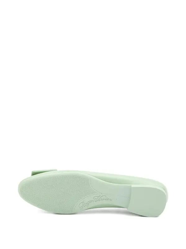 ROGER VIVIER Gommettine Leather Ballet Flats