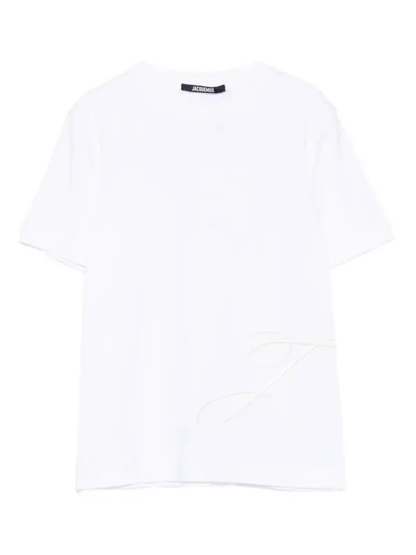 Jacquemus Le T-shirt J Cotton T-shirt - White