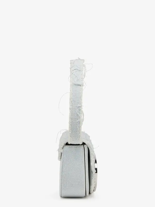 DIESEL® 1dr Denim Shoulder Bag With Rhinestone D Logo - Multicolor