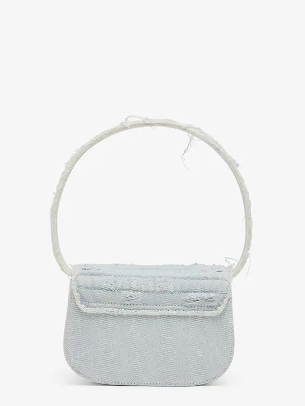 DIESEL® 1dr Denim Shoulder Bag With Rhinestone D Logo - Multicolor