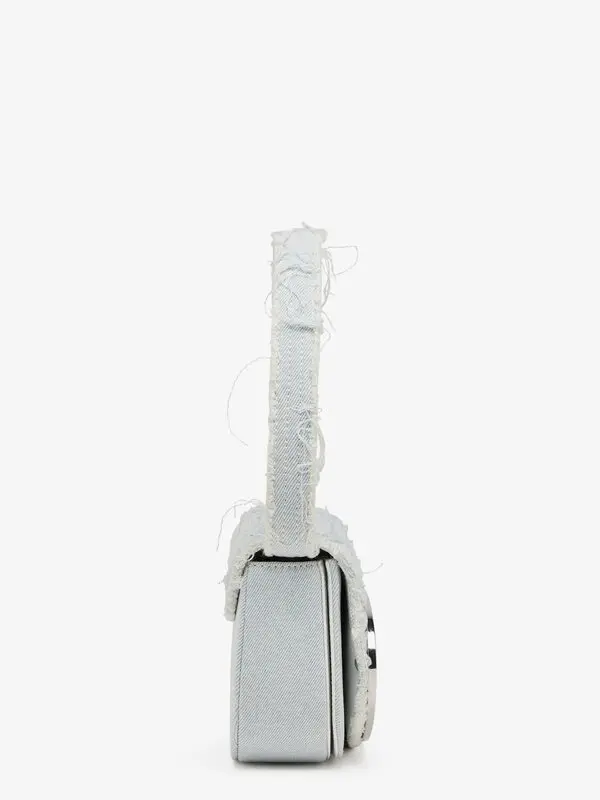 DIESEL® 1dr Denim Shoulder Bag With Rhinestone D Logo - Multicolor