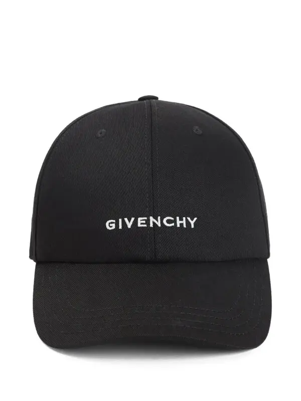 Givenchy Logo Embroidered Baseball Cap - Black
