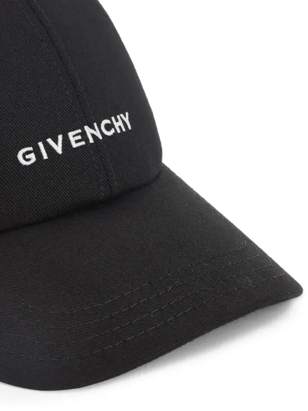Givenchy Logo Embroidered Baseball Cap - Black
