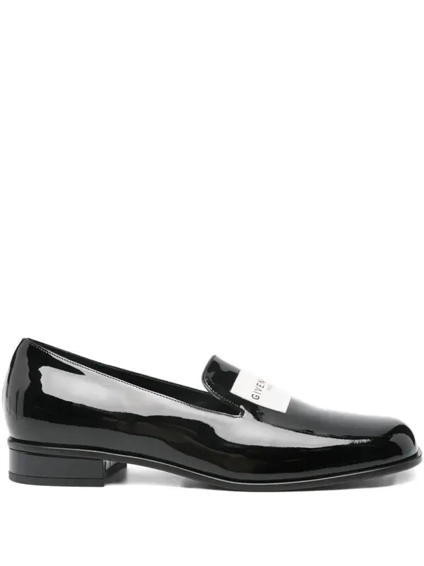 Givenchy Tux Loafers In Patent Leather - Black