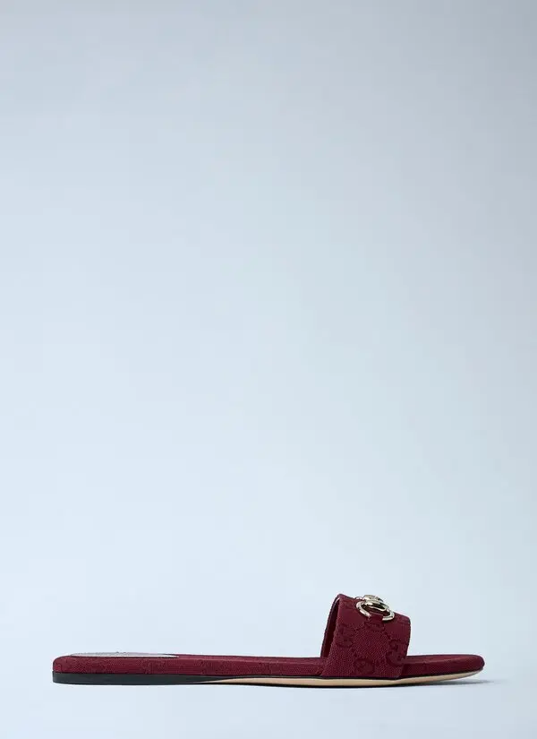 Gucci Horsebit Slides - Red