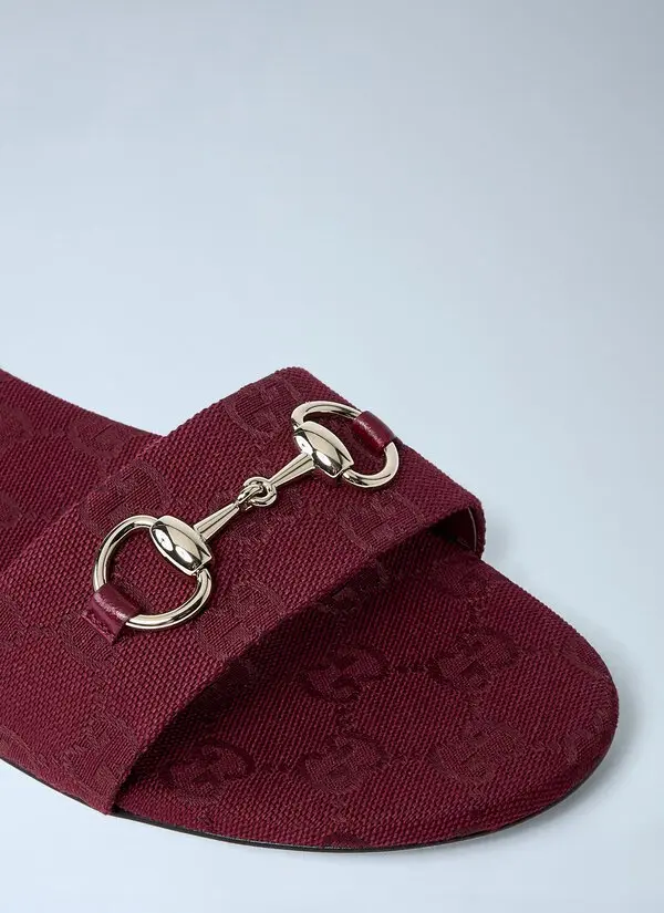 Gucci Horsebit Slides - Red
