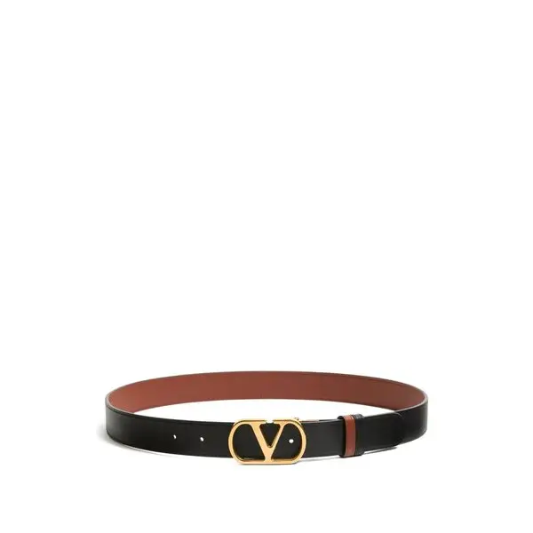 Valentino Garavani Vlogo Signature Reversible Belt - Brown