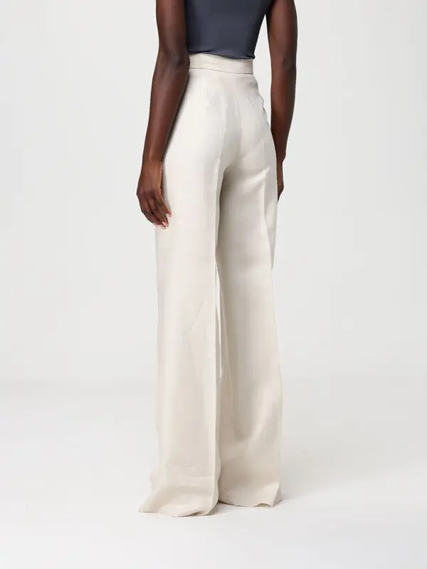 Max Mara Wide Leg Tailored Pants - Cream