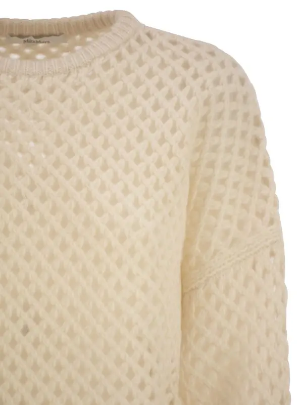 Max Mara Cashmere And Silk Cropped Knitwear