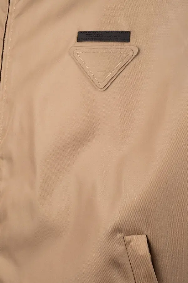 Prada Zip Up Collared Jacket - Multicolor