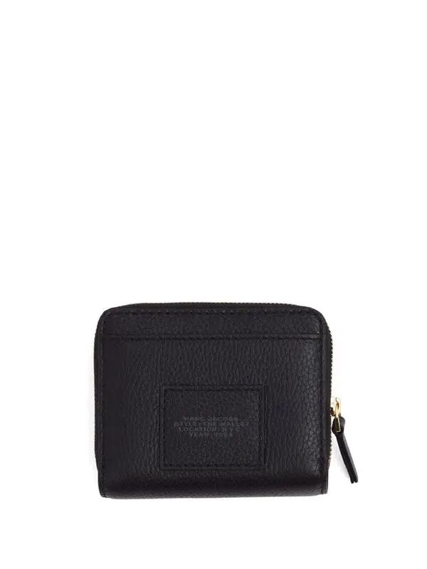 Marc Jacobs The Leather Mini Compact Wallet - Black