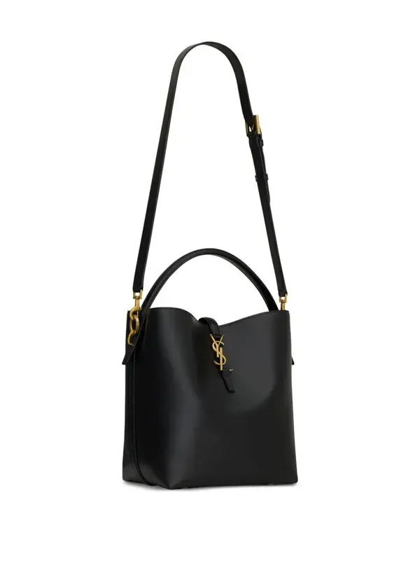 Saint Laurent Le 37 Bucket Bag In Shiny Leather