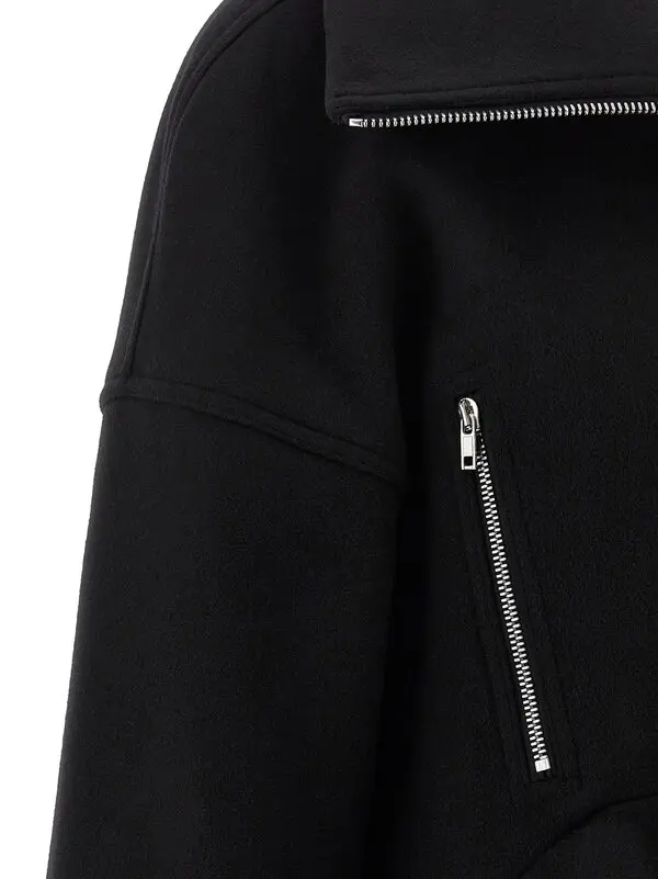Rick Owens Draculimo Virgin Wool Cloth Coat