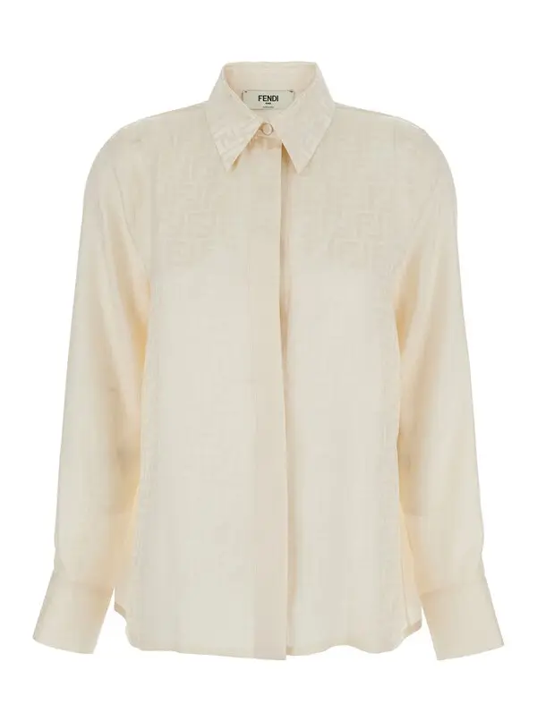 Fendi Silk Ff Motif Shirt - Multicolor