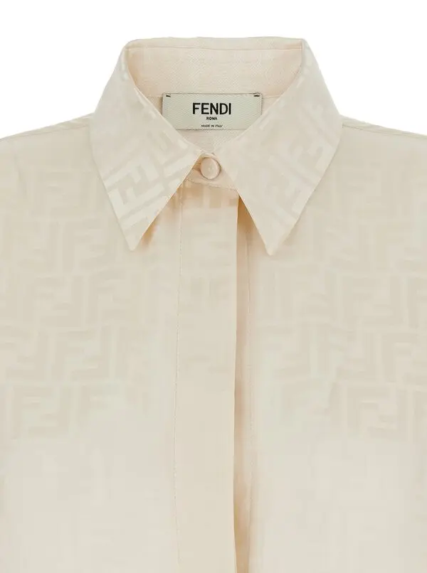Fendi Silk Ff Motif Shirt - Multicolor