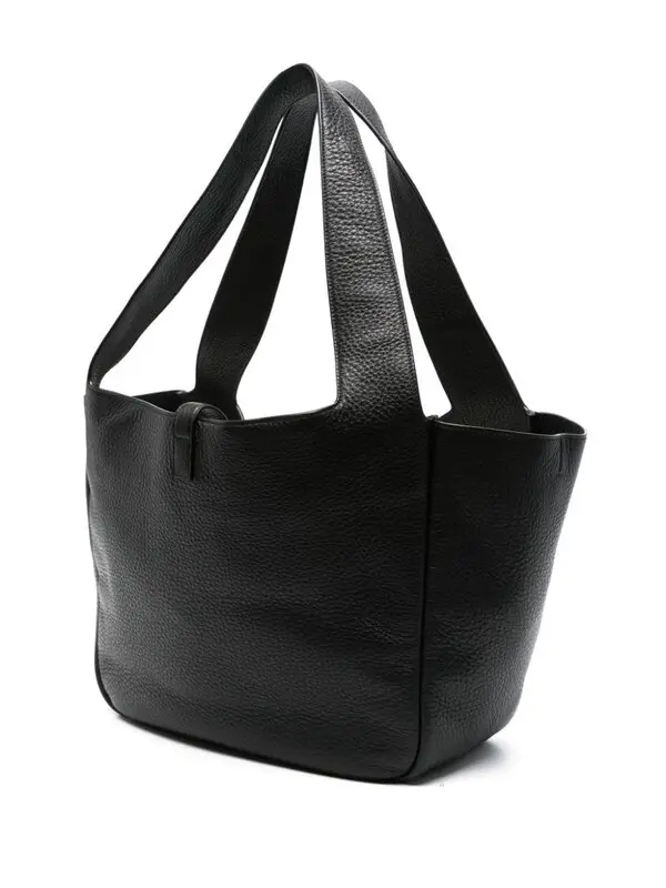 Saint Laurent Le 5 À 7 Hobo Bag In Grained Leather - Black