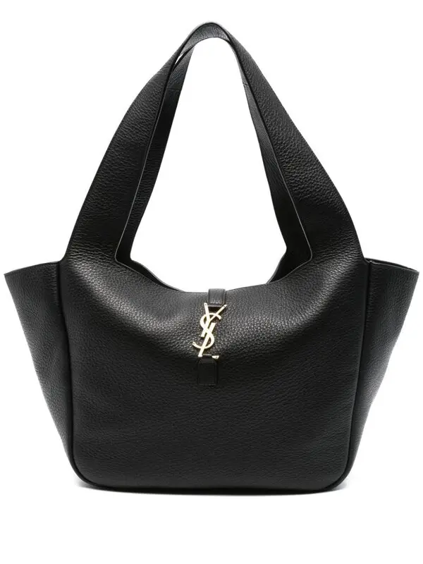 Saint Laurent Le 5 À 7 Hobo Bag In Grained Leather - Black