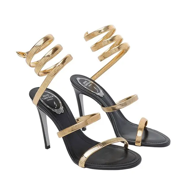 Rene Caovilla Juniper Pump Sandals - Black