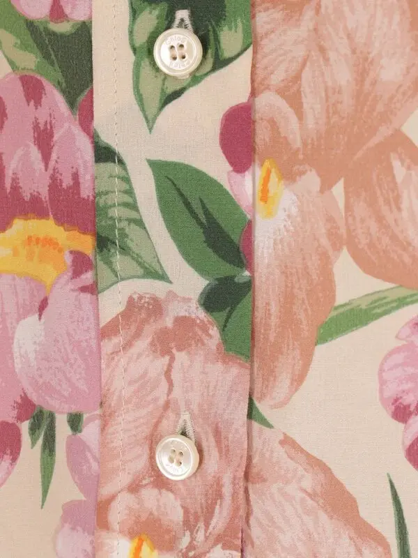 Chloé Maxi Gathered Lavallière Blouse In Crêpe De Chine - Multicolor