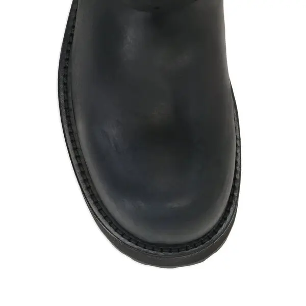 Balenciaga Leather Buckled Boots