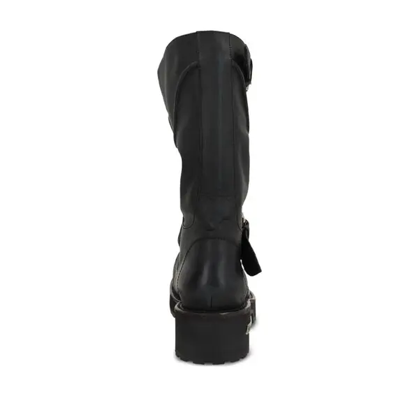 Balenciaga Leather Buckled Boots