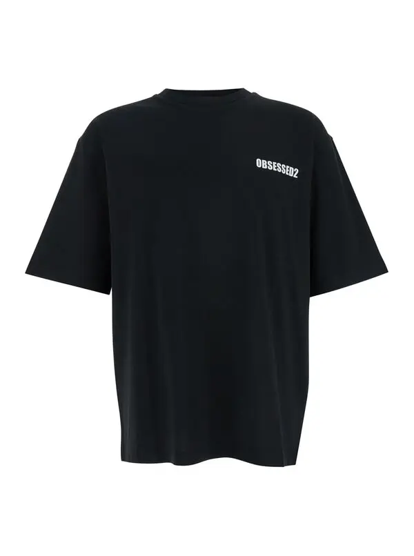 Dsquared2 T-shirt With Logo On The Front In Cotton - Multicolor