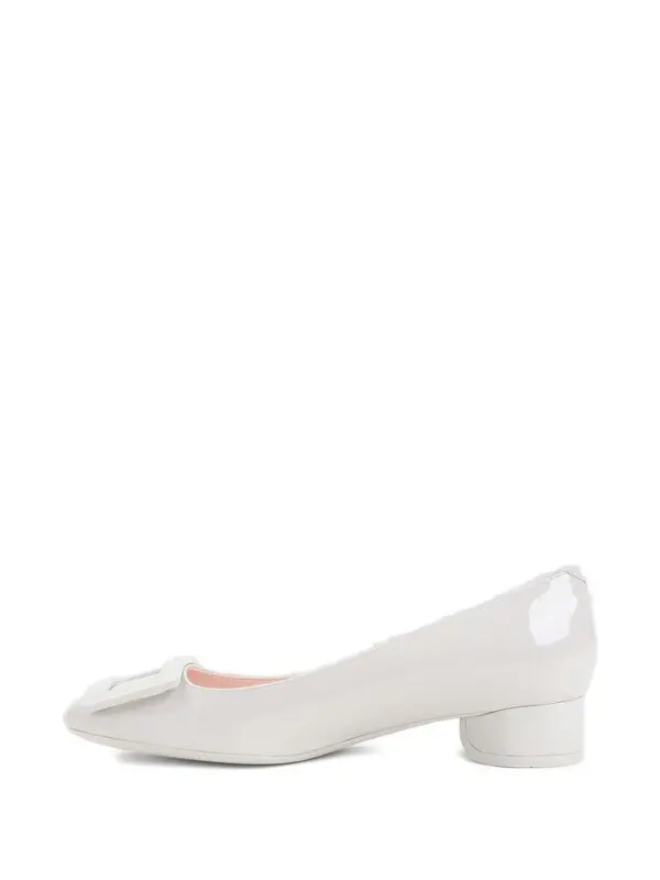 ROGER VIVIER Square Buckle Leather Pumps
