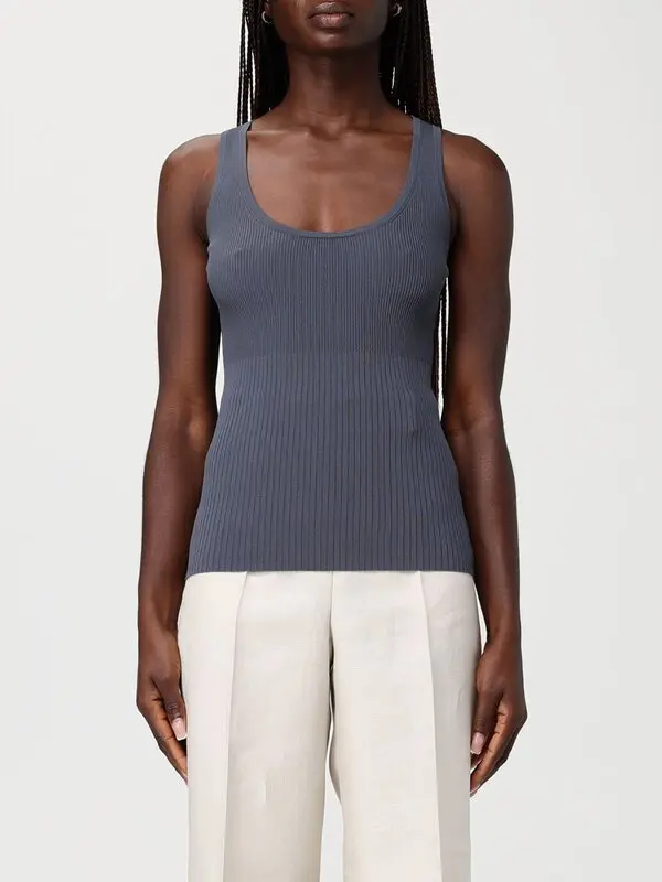 Max Mara Ribbed Tank Top - Gray