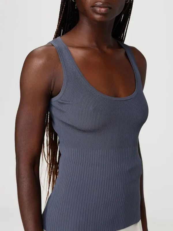 Max Mara Ribbed Tank Top - Gray