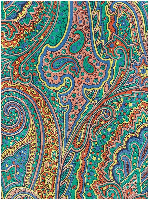 Etro Paisley Print Silk Shirt With Knot Detail
