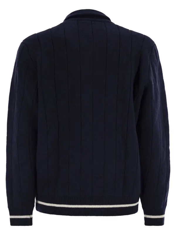 Kiton Cashmere Zip-up Bomber Jacket