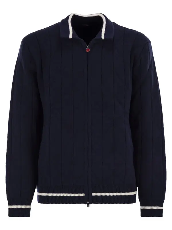 Kiton Cashmere Zip-up Bomber Jacket