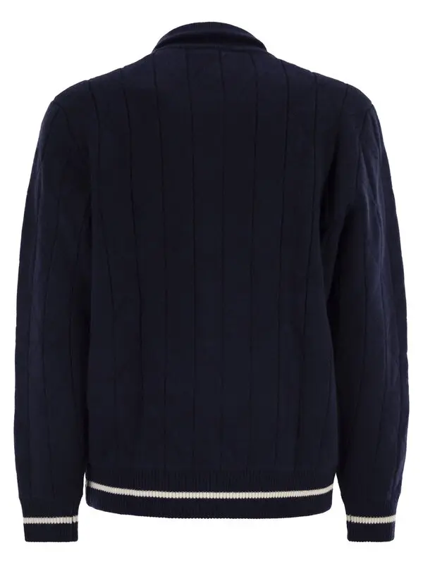Kiton Cashmere Zip-up Bomber Jacket