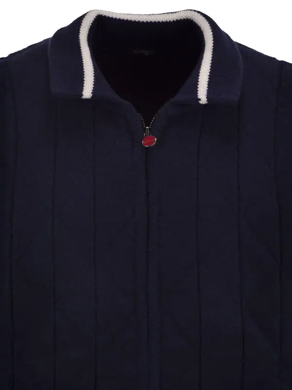 Kiton Cashmere Zip-up Bomber Jacket